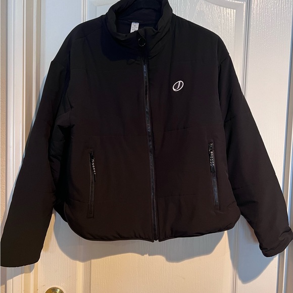 90 Degree By Reflex | Jackets & Coats | Jazzercise Black Puffer Jacket ...